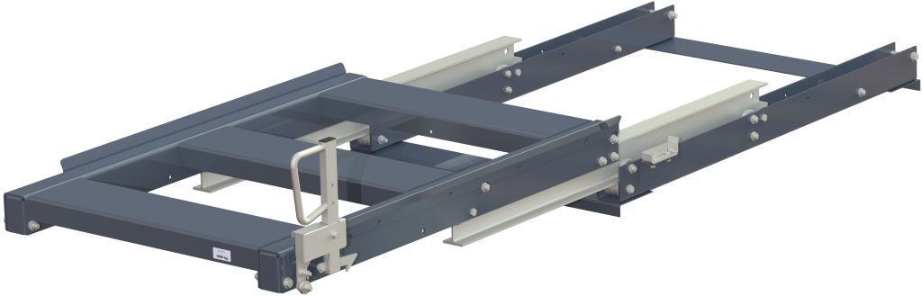 Pull-out unit for pallet rack with 100% extension ,1000 kg load ...