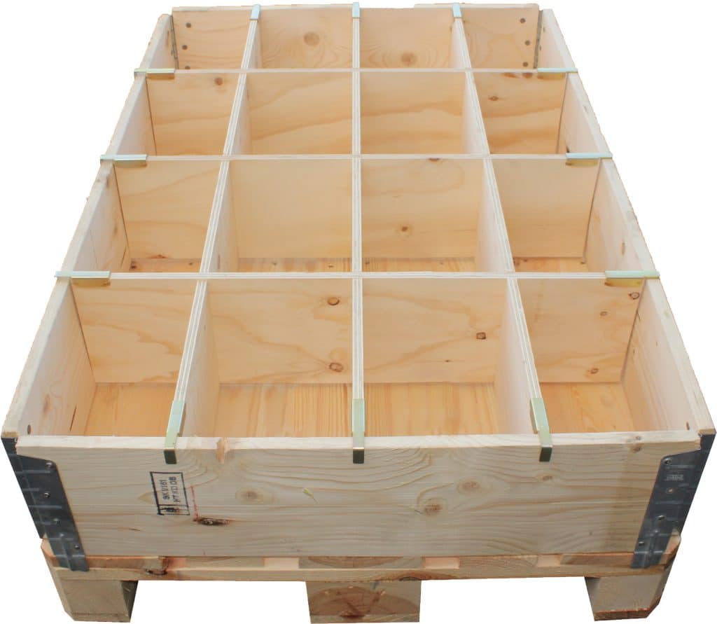 5903016 Pallet collar divider batch/16 compartment, trade dimensions ...