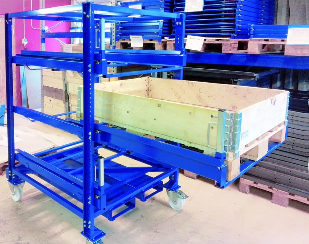 21 323-1 Mobile pallet units MPU 300 kg 100% extendable with 3 extendable pull-out units - Smart ...
