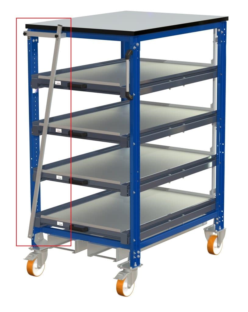 Transport lock for shelves CSM H=1560 - Smart Storing